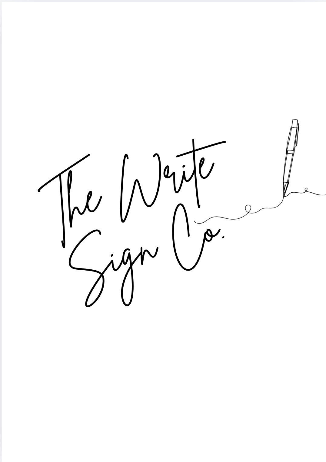 Products – The Write Sign Co.